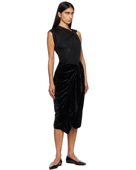 Isabel Marant Alyssa Midi Skirt in Black | Lyst