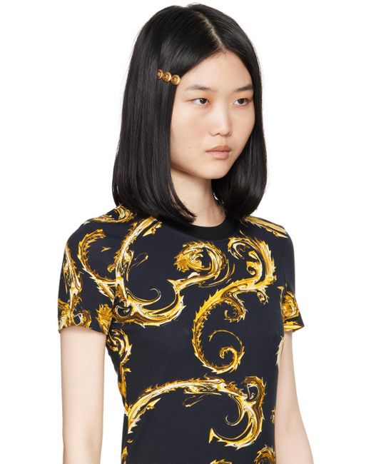 Versace Right Medusa Tribute Hair Pin in Black | Lyst UK