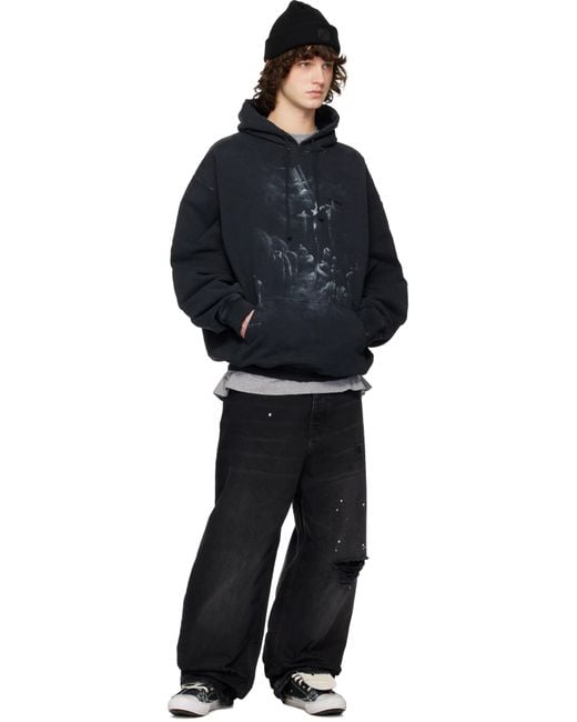 Vetements Jesus On A Cross Hoodie in Blue for Men | Lyst UK