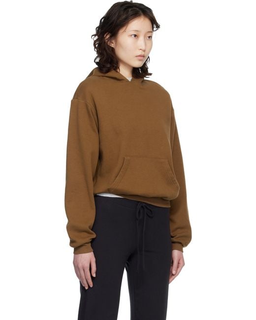 Skims Cotton Fleece Classic Hoodie in Black | Lyst UK