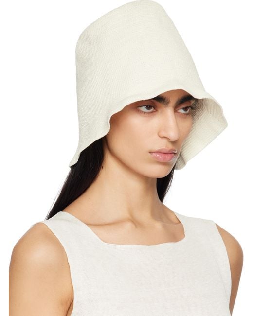 The Row Jashi Bucket Hat in Natural | Lyst