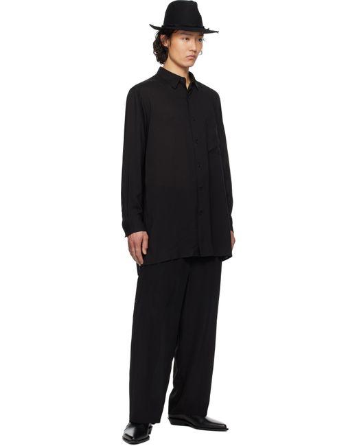 Yohji Yamamoto Cm Cellulose Lawn Standard Oversize Shirt in Black for ...