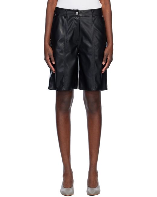 Stand Studio Julieta Faux-Leather Shorts in Black | Lyst UK
