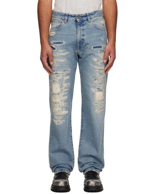 424 Collection Loose Fivepocket Jeans in Blue for Men | Lyst UK