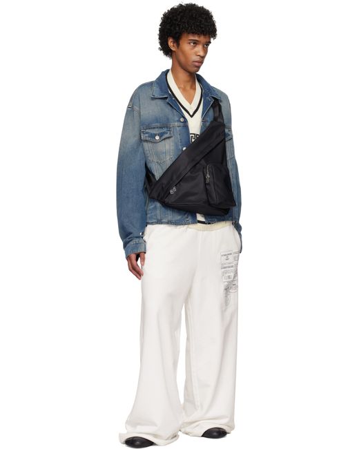 MM6 by Maison Martin Margiela Triangle Sling Backpack in Black for Men ...