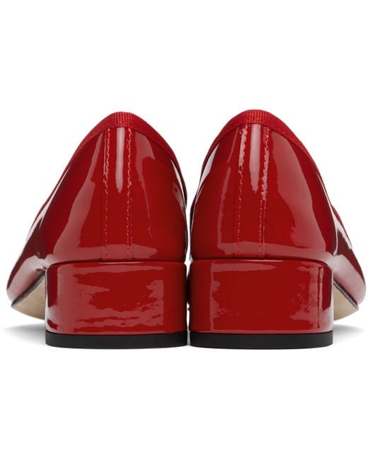 Repetto Camille Ballet Heels in Red | Lyst