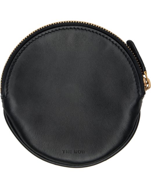The Row Round Coin Pouch in Black | Lyst