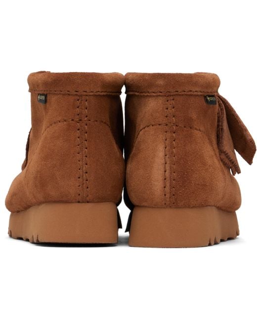 Clarks Tan Wallabee Gore-Tex Boots in Black | Lyst