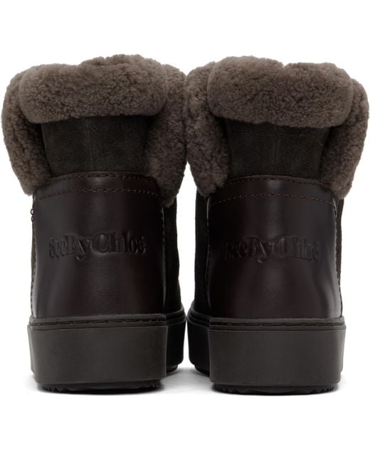 See By Chloé Juliet Ankle Boots in Black | Lyst