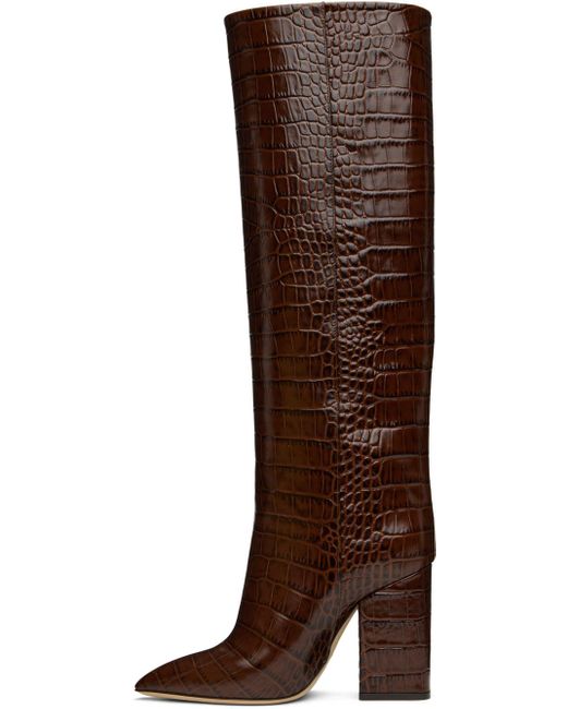 Paris Texas Anja Boots in Brown | Lyst