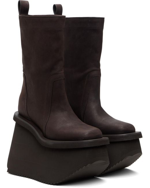 Rick Owens Concordians Factory Boots in Black for Men | Lyst UK