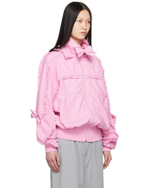 Abra Doll Bomber Jacket in Pink | Lyst