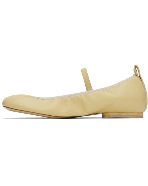 Lemaire Square Flat Ballerina Flats in Black | Lyst