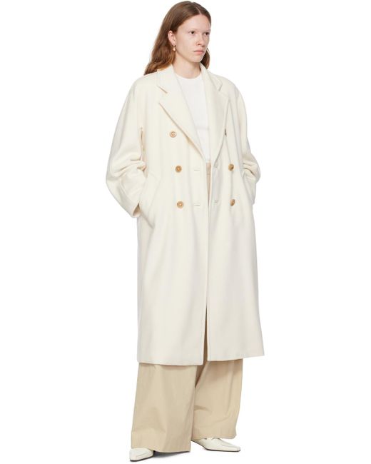 Max Mara White Madame Coat in Black | Lyst