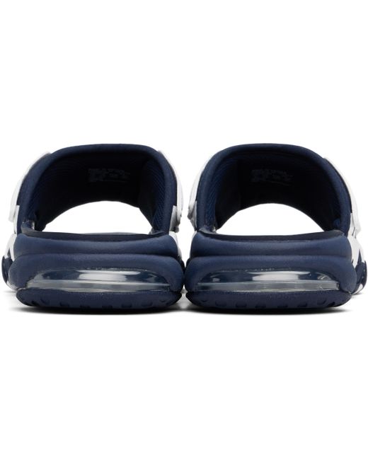 Nike Air More Uptempo Pool Slides in Black for Men | Lyst