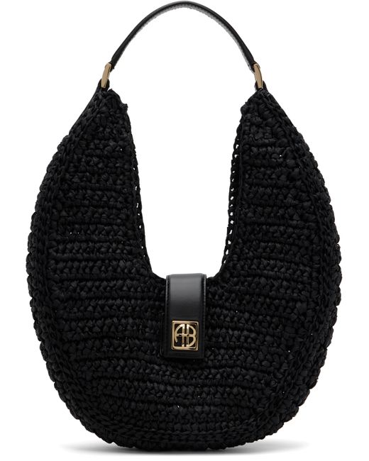 Anine Bing Lou Monogram Bag in Black | Lyst