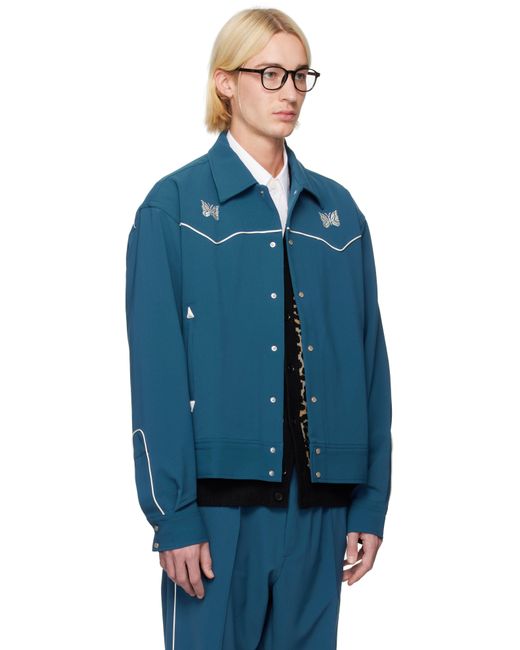 Needles Piping Cowboy Jacket in Blue for Men | Lyst