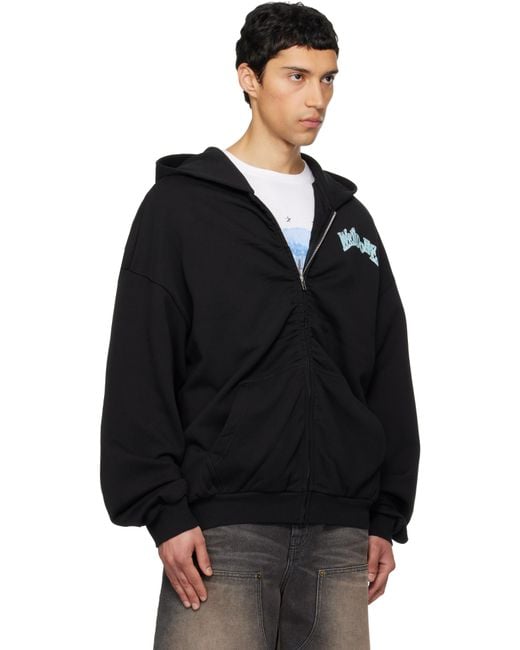 we11done Angel Rock Zip-Up Hoodie in Black for Men | Lyst UK