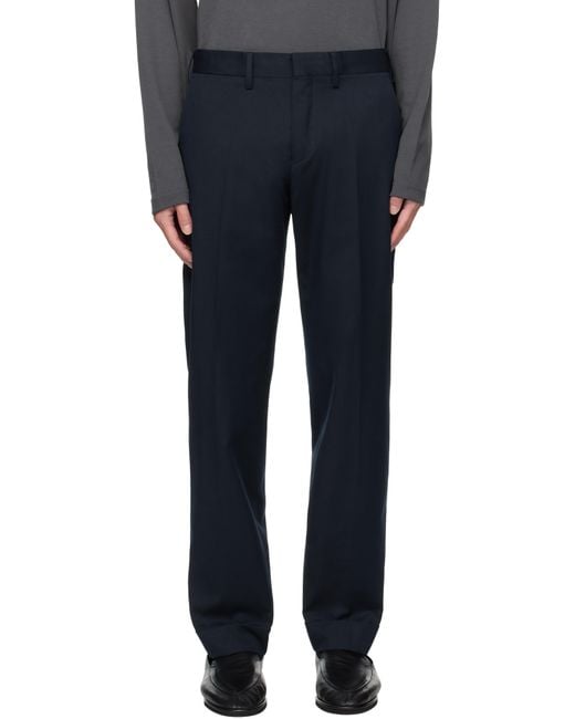 Dries Van Noten Button Tab Trousers in Blue for Men | Lyst UK