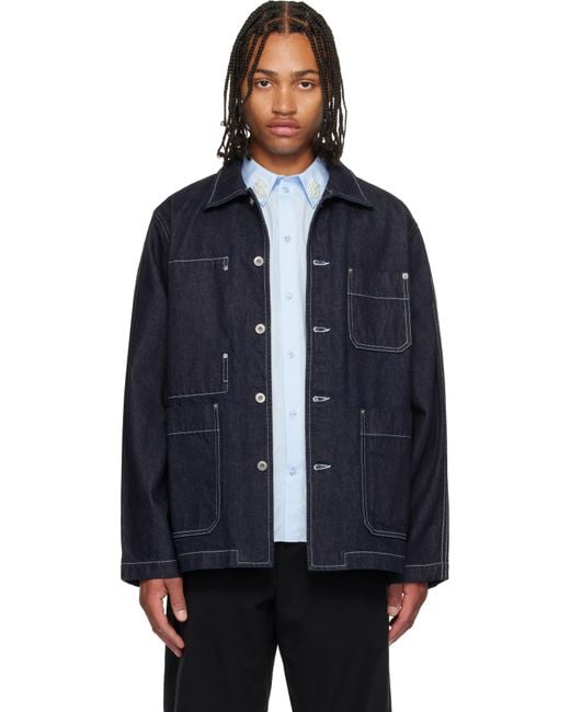 Casey Casey Camille Denim Jacket in Blue for Men | Lyst UK