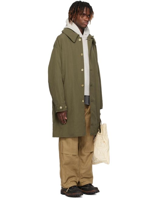 Visvim Khaki Balmat Parka Coat in Green for Men | Lyst
