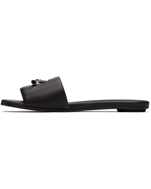 McQueen T-Bar Slides in Black | Lyst UK