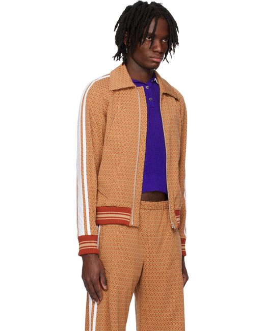 Egonlab Tan Track Jacket in Black for Men | Lyst