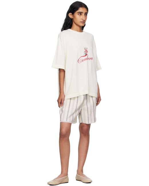 Cordera Embroidered T-Shirt in White | Lyst UK