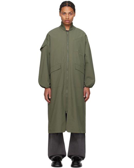 Ganni Oversized Shell Coat & Vest Set in Green for Men | Lyst