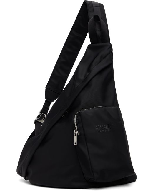 MM6 by Maison Martin Margiela Triangle Sling Backpack in Black for Men ...