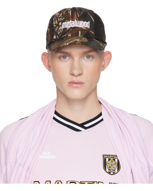 METALWOOD STUDIO Khaki Metal Logo 5-Panel Cap for Men | Lyst