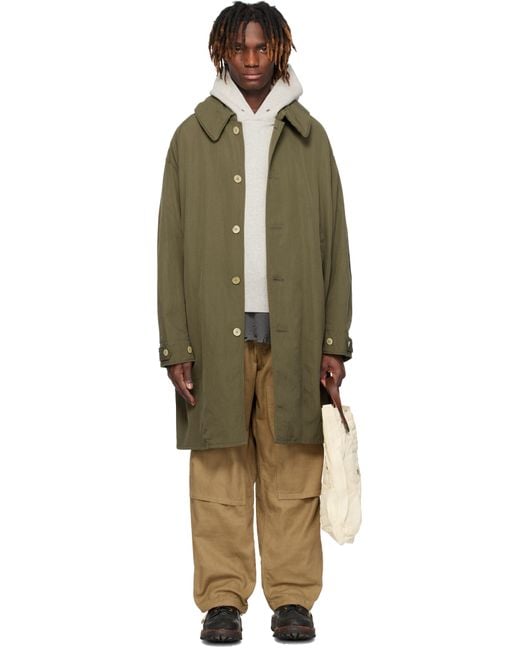 Visvim Khaki Balmat Parka Coat in Green for Men | Lyst
