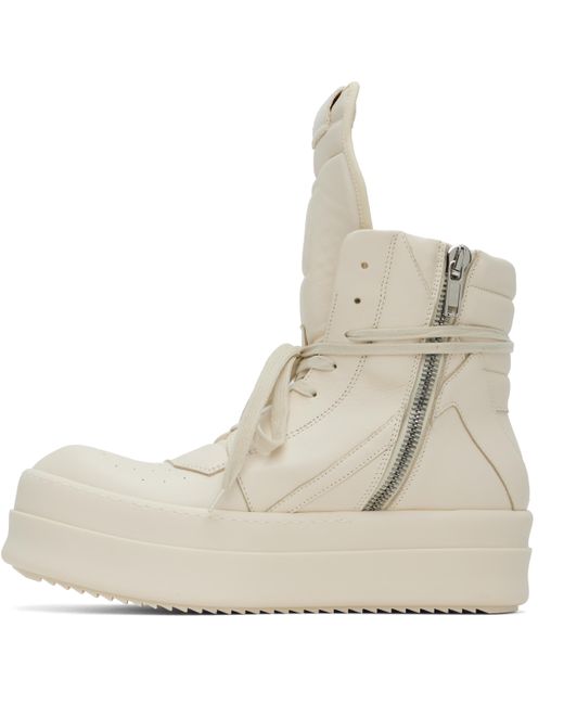 Rick Owens Off- Hollywood Mega Bumper Geobasket Sneakers in Natural for ...