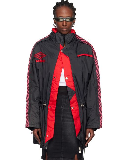 PROTOTYPES Outline Coach Parka in Red | Lyst