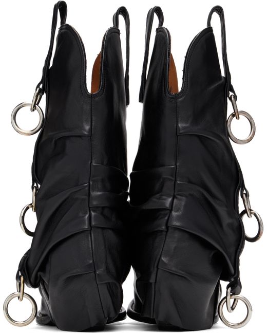 R13 Harness Low Rider Cowboy Boots in Black | Lyst