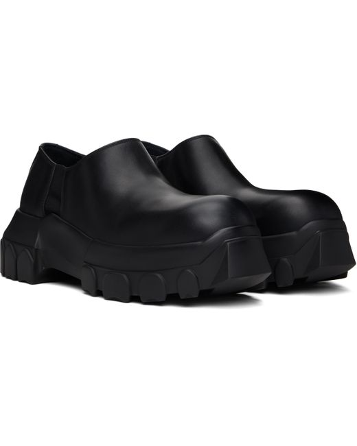 Rick Owens Hollywood Slip On Tractor Loafers in Black | Lyst