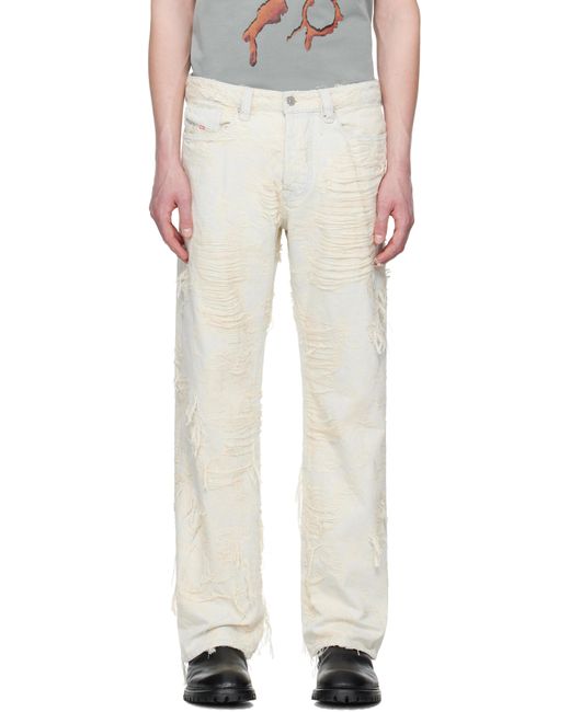 DIESEL Off- 1980 D-Eeper-Fsg Jeans in White for Men | Lyst