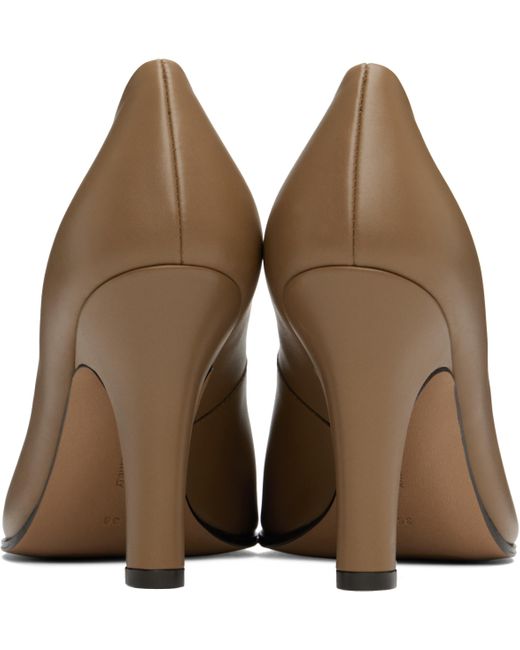 The Row Prudens Heels in Metallic | Lyst