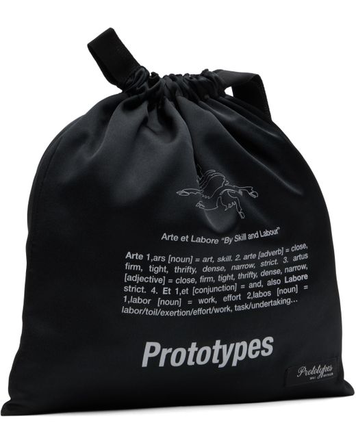 PROTOTYPES Drawstring Pouch in Black | Lyst