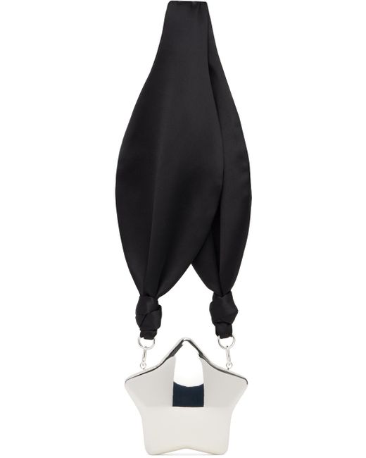 Sandy Liang Sculptural Metal Star Locket Bag in Black | Lyst