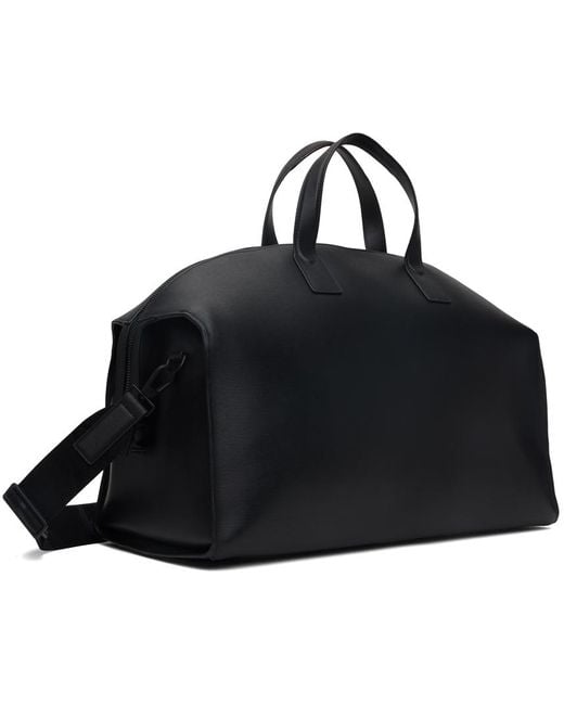 Paul Smith Grained Leather Holdall Duffle Bag in Black for Men | Lyst