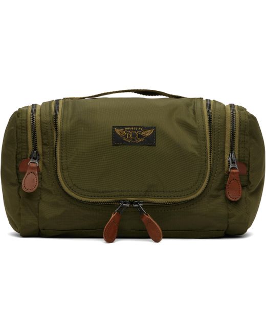 RRL Khaki Nylon Canvas Travel Kit Pouch in Green for Men | Lyst
