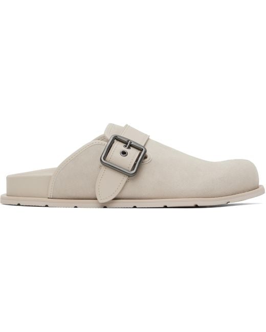 COACH Taupe Buckle Clogs in Black for Men | Lyst