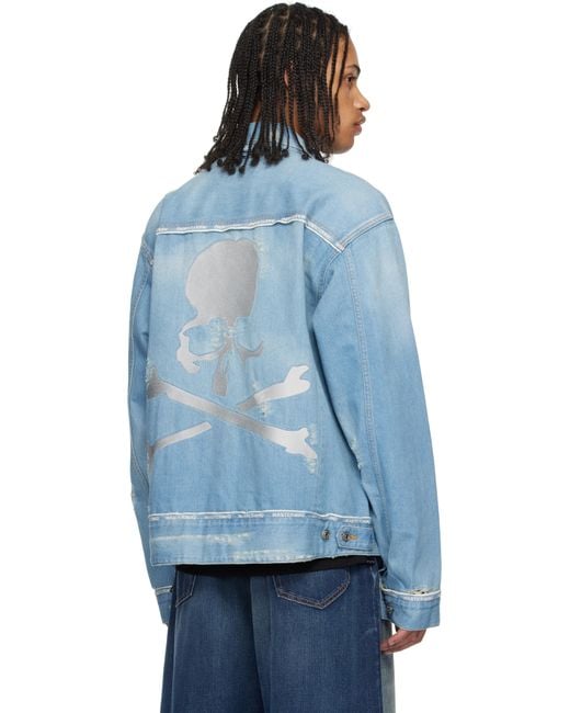 Mastermind Japan Inside-Out Denim Jacket in Blue for Men | Lyst