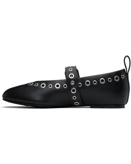 Rag & Bone Spire Mary Jane Ballerina Flats in Black | Lyst