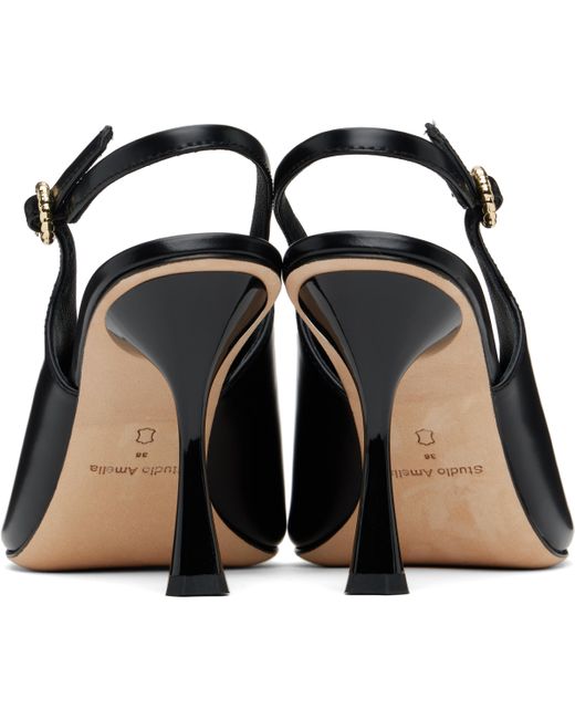 STUDIO AMELIA Halo 90 Heels in Black | Lyst