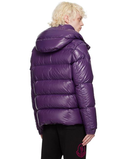 Moncler Maya 70 Down Jacket in Purple for Men | Lyst