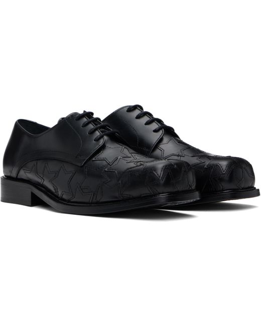 STEFAN COOKE Star Square Toe Derbys in Black for Men | Lyst