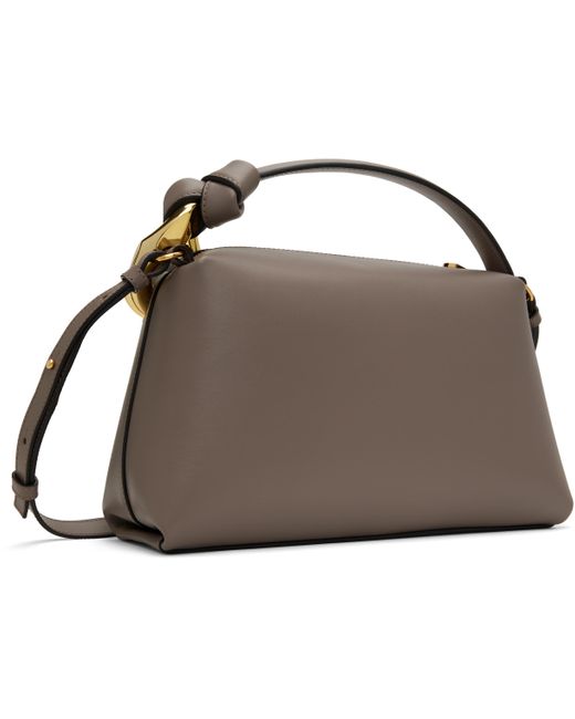 JW Anderson Taupe Jwa Corner Leather Top Handle Bag in Brown | Lyst