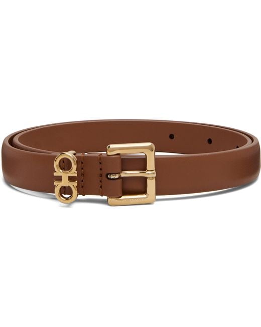 Ferragamo Fixed Gancini Belt in Black | Lyst UK